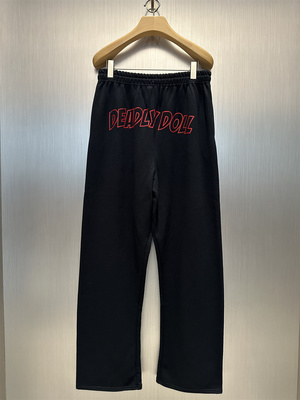 实体现货 Deadly Doll 美式复古字母logo短袖T恤 休闲裤卫裤套装