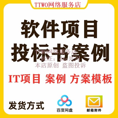 IT公司软件开发项目投标书模板信息系统解决方案案例范本投标文件