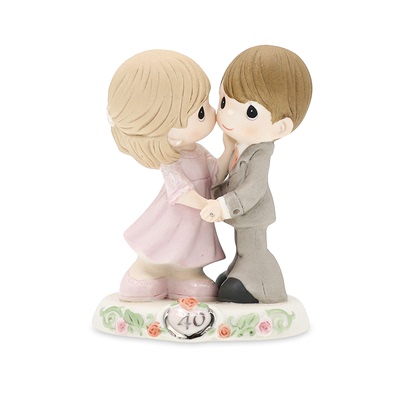 Precious Moments水滴娃娃男孩女孩情侣爱情婚礼40陶瓷摆件礼物