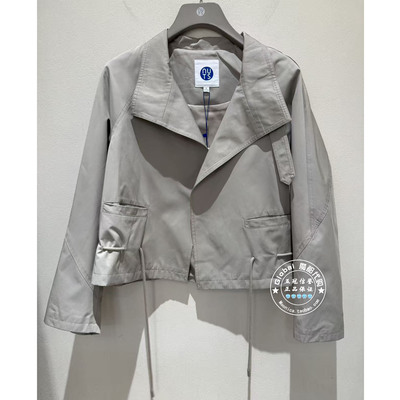 NUTS国内代购 2026春 纯色翻领抽绳休闲百搭短外套7110403A1