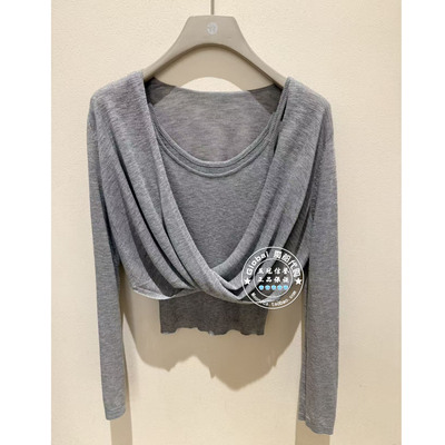 NUTS国内代购 2026春 纯色圆领气质百搭两件套针织衫7130545A1