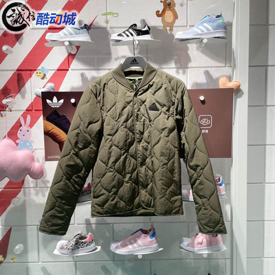 阿迪达斯休闲运动防风棉服外套