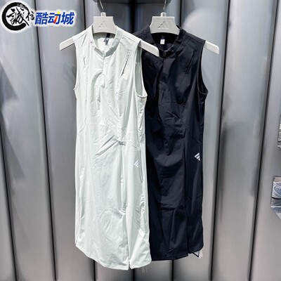 Adidas阿迪达斯2026新款女子凉感修身无袖休闲连衣裙KY7836KY7841