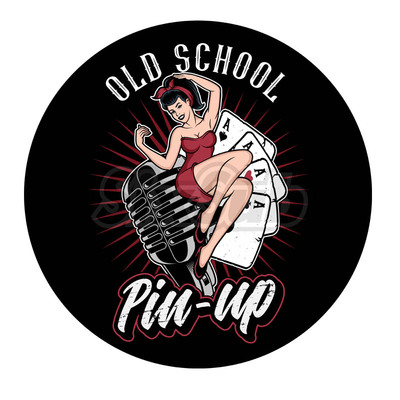 oldschoolPinup镭射反光车贴