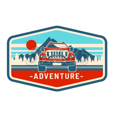 adventure穿越越野车贴花