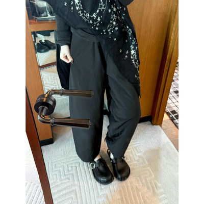 钱美西 三星90鹅绒九分弧形鹅绒外穿休闲裤冬季百搭保暖防风裤子