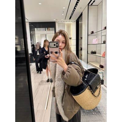 钱美西 芬兰进口狐狸毛皮草领可拆卸 90白鹅绒皮草派克羽绒服外套