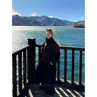 钱美西 90白鹅绒索罗那专利无胆防绒长款三防风衣羽绒服保暖外套