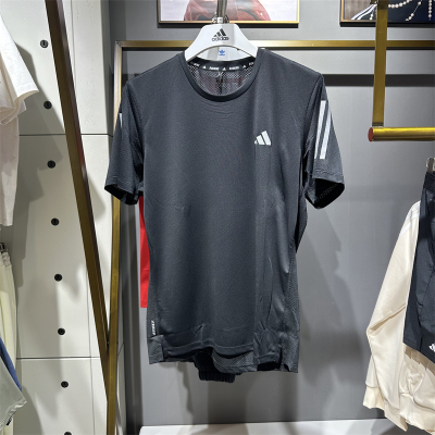 阿迪达斯男短袖运动透气T恤