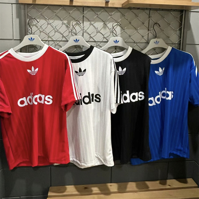 阿迪达斯三叶草男子短袖运动上衣