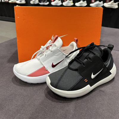 正品Nike/耐克女子低帮休闲运动鞋低帮轻便缓震支撑黑白色 DV8405