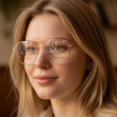 Trussardi杜鲁萨迪超轻纯钛眼镜