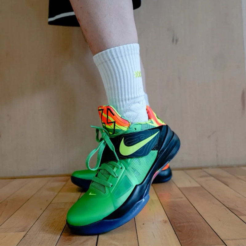 NIKE Zoom KD 4 Weatherman 2024 低帮黑绿篮球鞋现FN6247-300