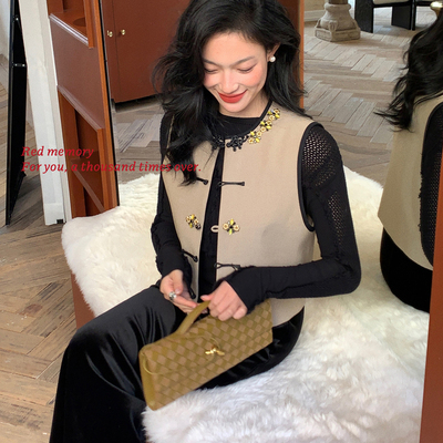 东方鎏金中式老钱新年马甲