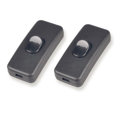 船型开关KCD-303 线上开关 床头台灯开关 KCD1-112 翘板开关 黑色