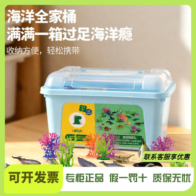 Recur海洋秘境系列全家桶仿真动物模型海洋生物场景儿童玩具摆件