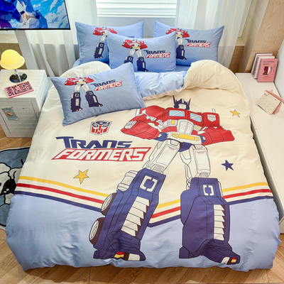 擎天柱儿童四件套纯棉男孩全棉