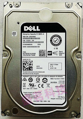 DELL R530 R630 R930 ST6000NM0095 0RHVWG 6T SAS 7.2K 3.5硬盘