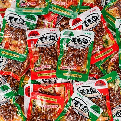 鱼山鱼海毛毛鱼小鱼仔麻辣鱼干散装小吃零食熟食湖南特产休闲食品