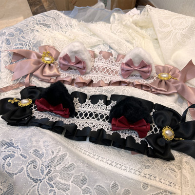 蔷薇执事官配lolita猫耳发箍发带