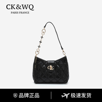 小CK&WQ官网正品包包女式2026新款高级感腋下包小香风手提包轻奢