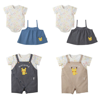 犬印本铺宝可梦monpoke母婴系列 睡衣短袖连体衣 带吊带连衣裙