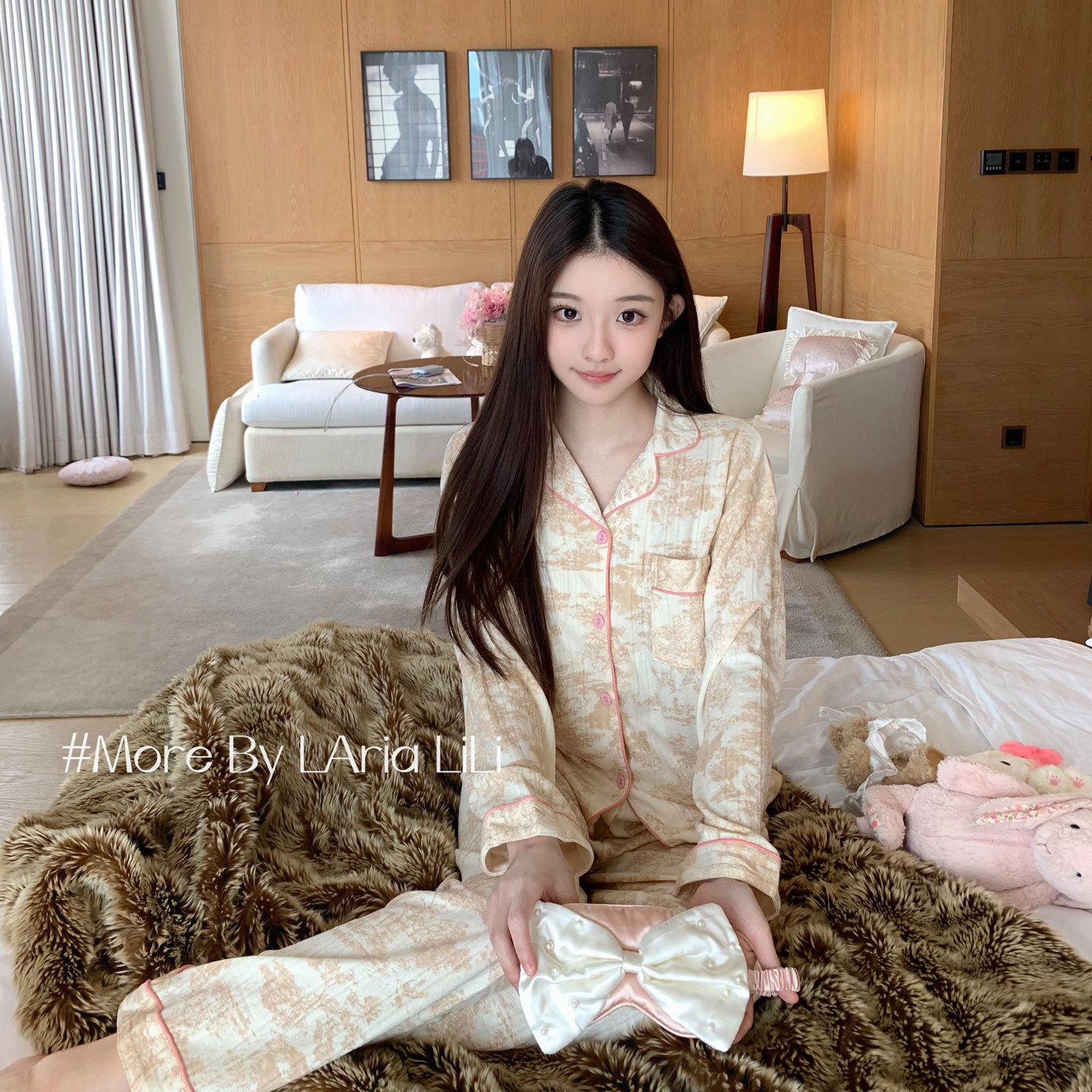 LAria罗曼花园 睡衣女纯棉纱纯欲风秋季2026新款高级感秋款家居服