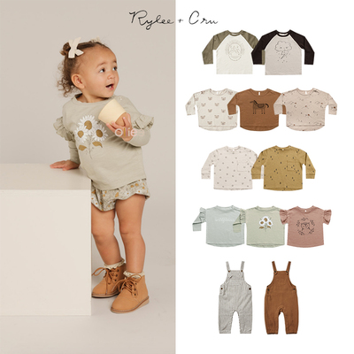 美国秋冬长袖婴儿宽松花苞裤现货