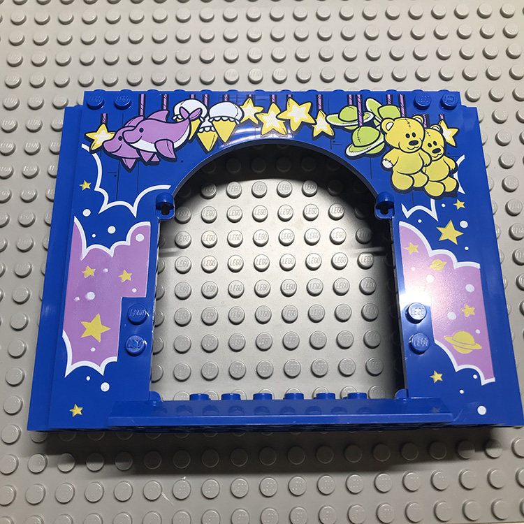 LEGO乐高 15626pb07 4x16x10墙板门洞 婴儿摇铃飞机 6262651 蓝色