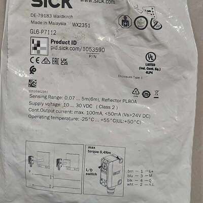 议价西克光电传感器GL6-P7112，订货号1053590 ，数