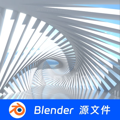 产品展示展厅美陈展台简约空间美妆电商纵深Blender场景模型2505