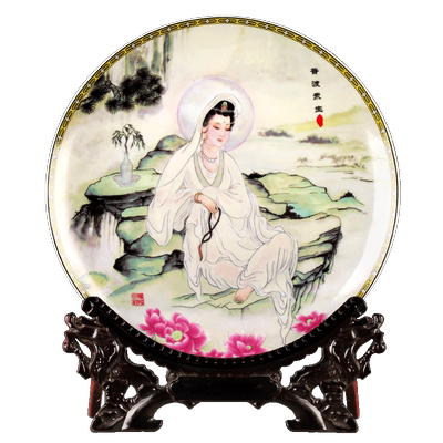 景隆轩釉上彩摆件景德镇陶瓷