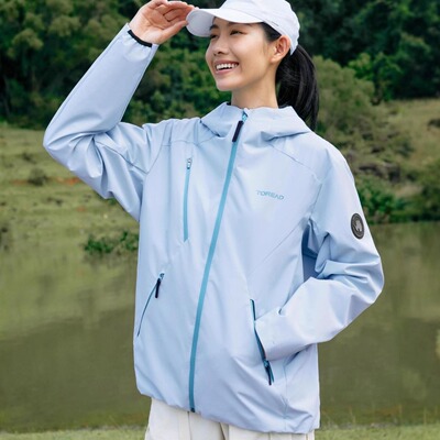 探路者2024新款户外运动登山防风保暖男女同款软壳衣TAEEBM80746