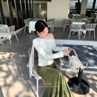 MINI十三行D9172新品法式斜肩女