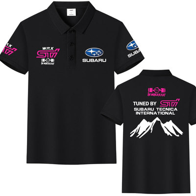 斯巴鲁SUBARU汽车周边同款汽车迷2025赛车冰丝棉POLO衫短袖t恤衫