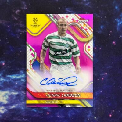 拉尔森 TOPPS 2024-25 Finest欧冠球星卡 75编签字签名卡凯尔特人