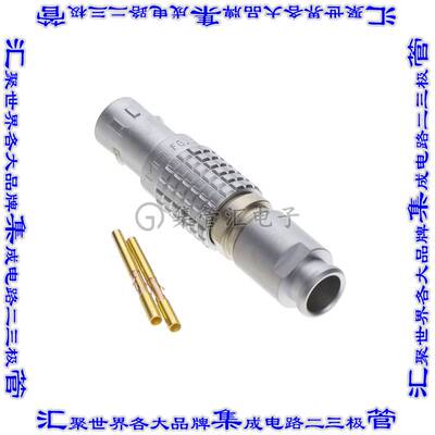 FGJ.0B.302.CYMD42Z 连接器接插件CONN PLUG FMALE 2POS GOLD CRI