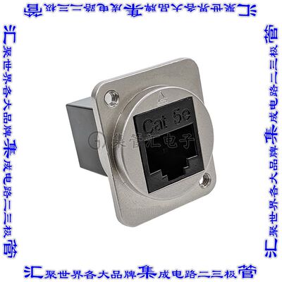EHRJ45D5EM3 连接器接插件CONN, RJ45, CAT5E, DIECAST HOUSI