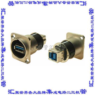 CP30106 连接器接插件XLRFT USB3.0 A-B FEMALE