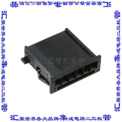 1-1241370-3 连接器接插件CONN SOCKET HSG 6POS 2.54MM