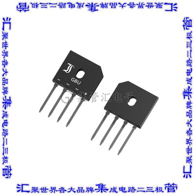 GBU8D 桥式整流器二极管 BRIDGE 1-PH GBU 200V 8A 150DEG