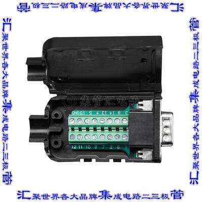 3125 连接器接插件ADAPT DB15M TO TERM BL 15POS BLK