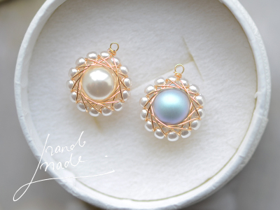 sz247甜美施家珍珠diy耳饰饰品