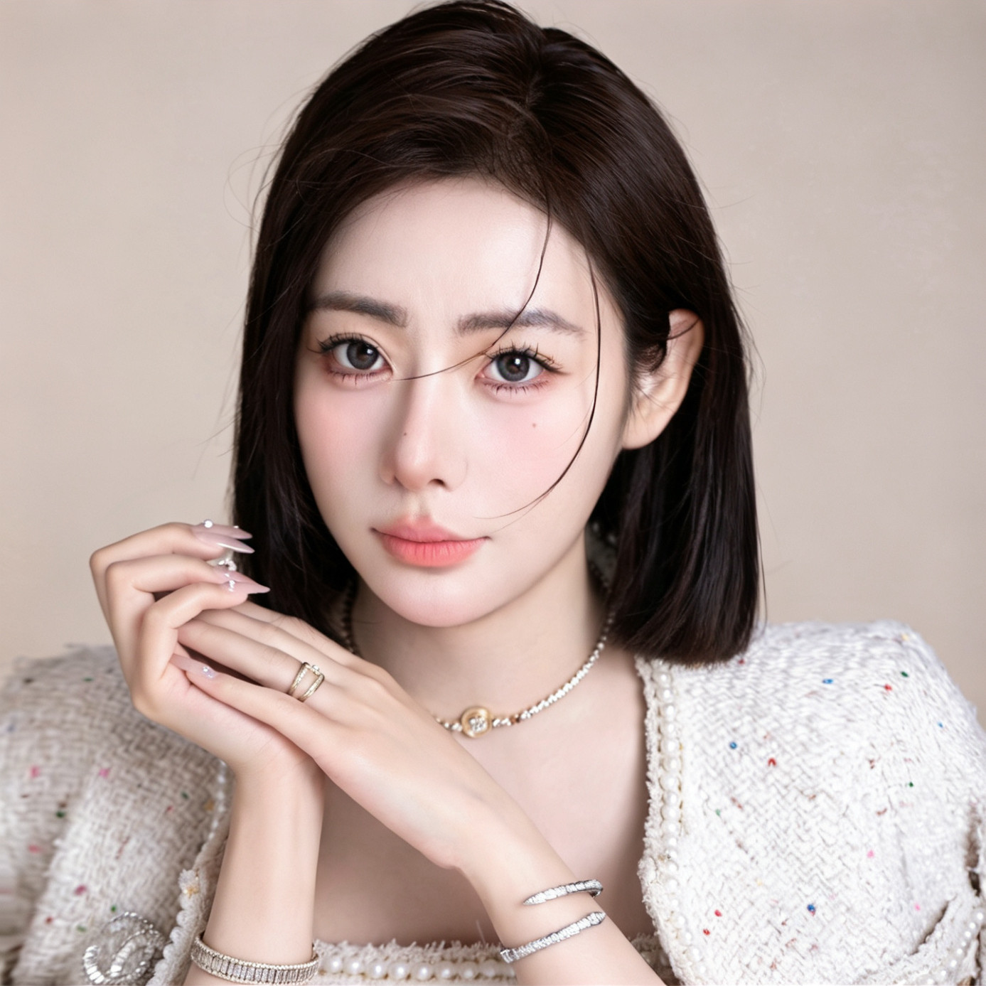 【YUAN】(衣长55)巴卡皮毛一体外套 99016BK