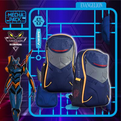 EVA福音战士联名减压护脊硬壳压纹双肩包EVA244003AGS-98