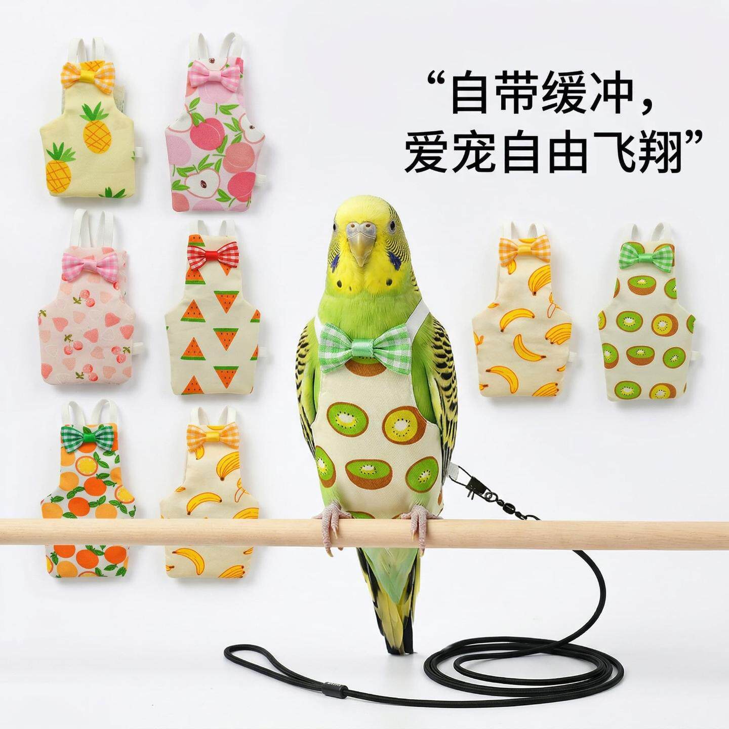 放飞绳鸟用超轻牵引延长绳虎皮牡丹玄凤小太阳和尚遛鸟绳鸟禽服饰