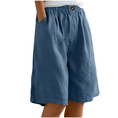 2026 tton And Linen Shorts For Women, Women's Quarter Pants,