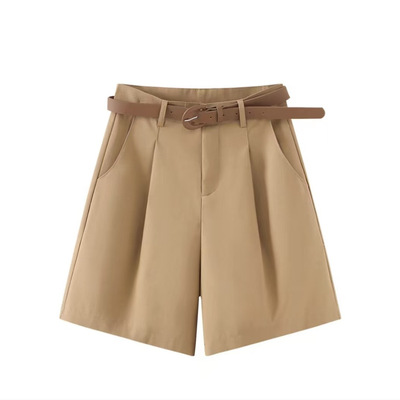 Women's Loose Shorts 2026 Korean Style Four-point Overalls W