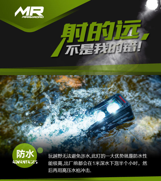 MarkRoad/LED辅助灯/7.5英寸12粒*3W双排聚光/运良越野改装