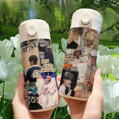 张真源明星周边保温杯手办高颜值